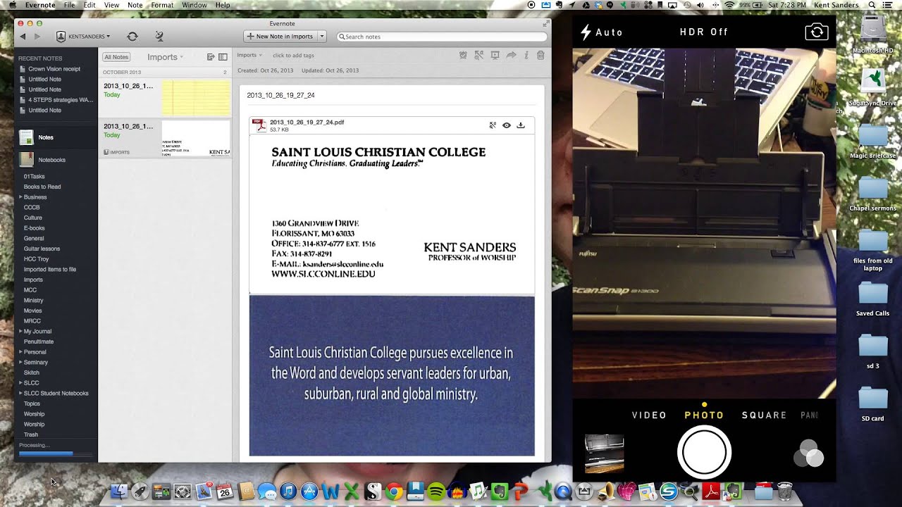 How to Use the Fujitsu ScanSnap with Evernote - YouTube