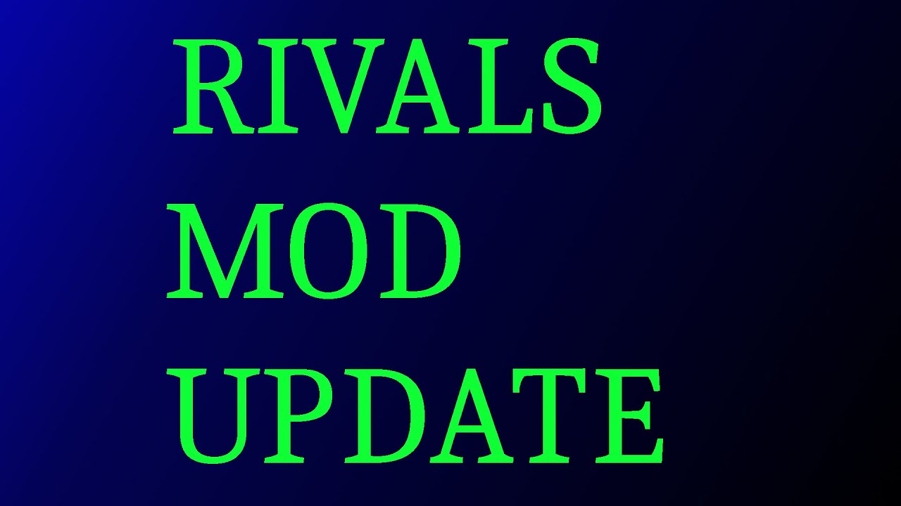 Update to the rivals mod - YouTube