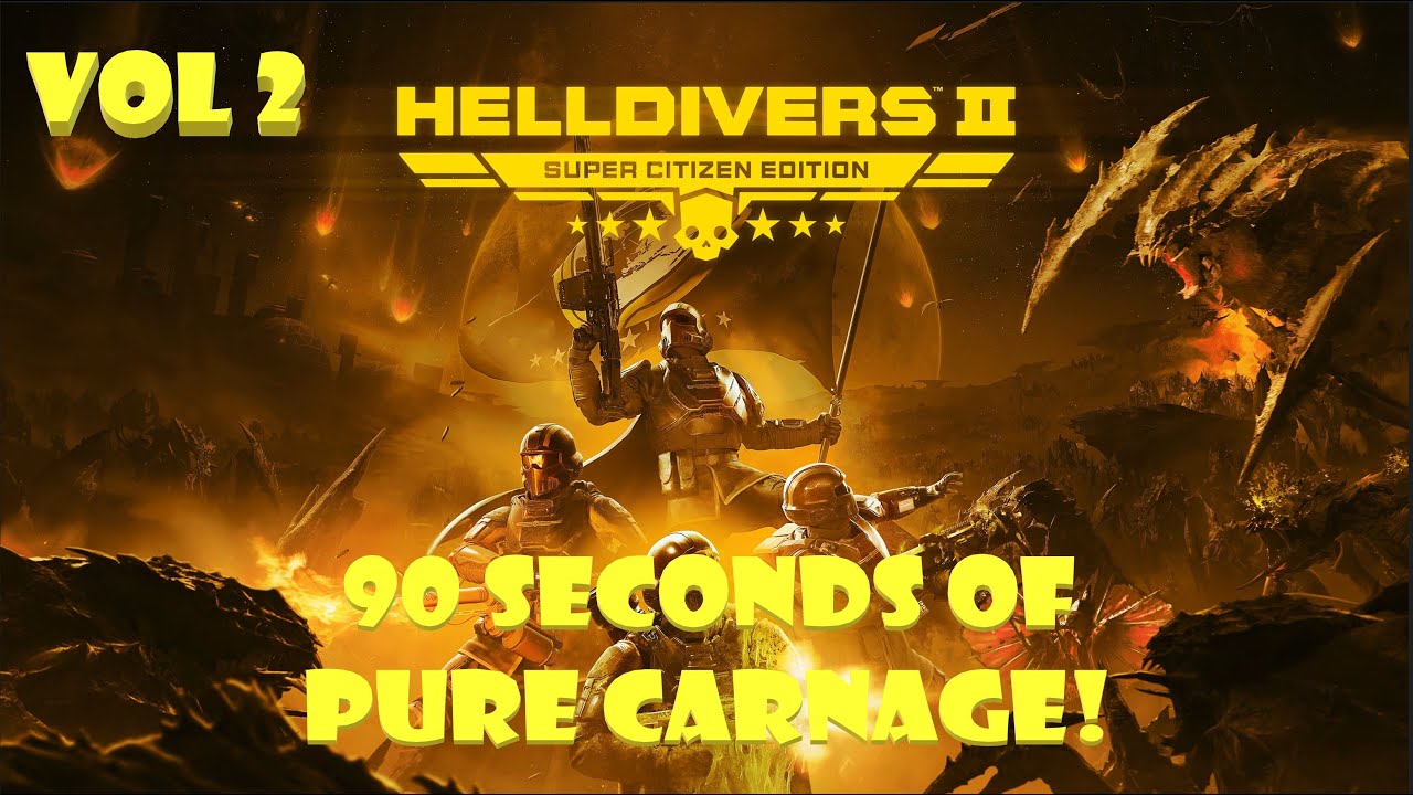 90 Sec of Carnage Clip Helldivers 2 V02 - YouTube