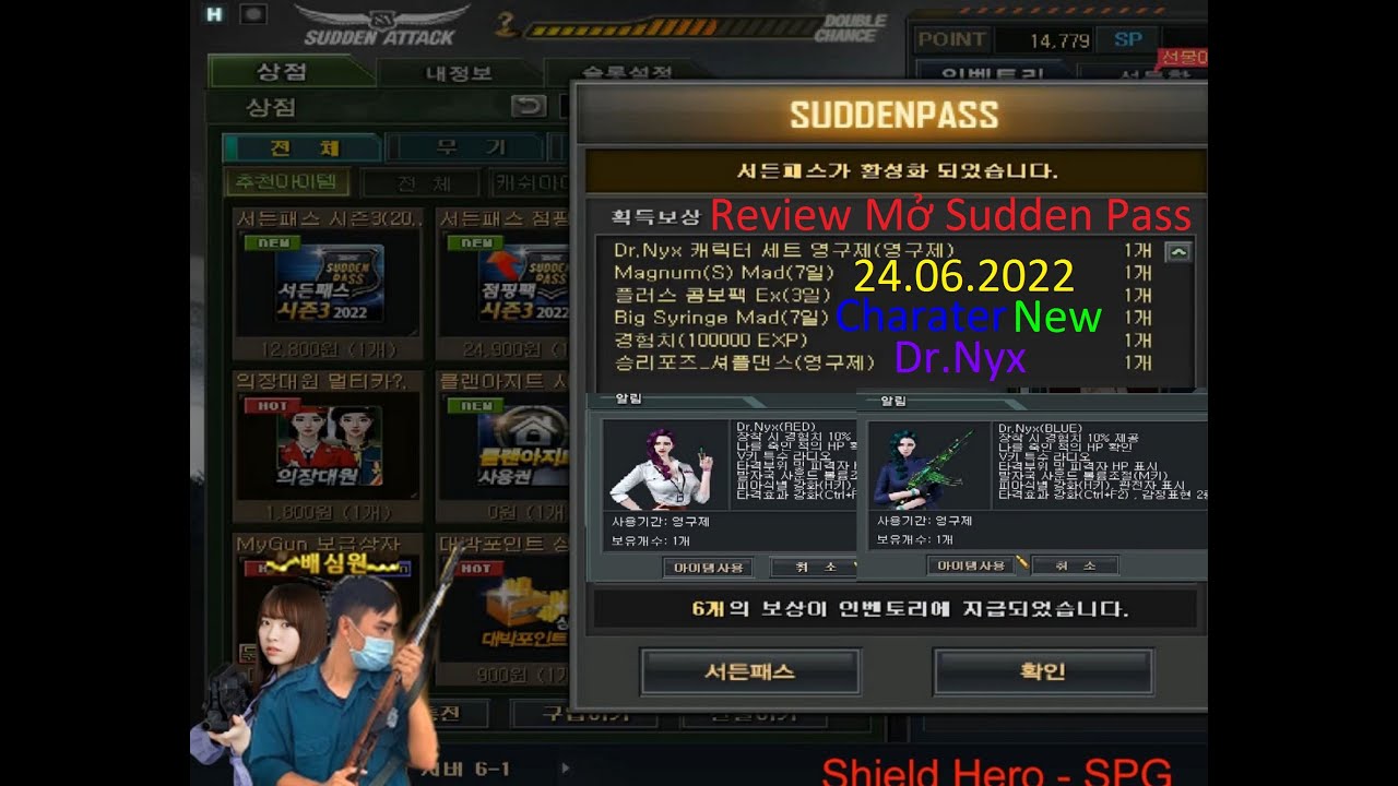 Sudden Attack Sa Korea 2022 Review Nạp Thẻ Mở Sudden Pass Lấy Nhân Vật ...