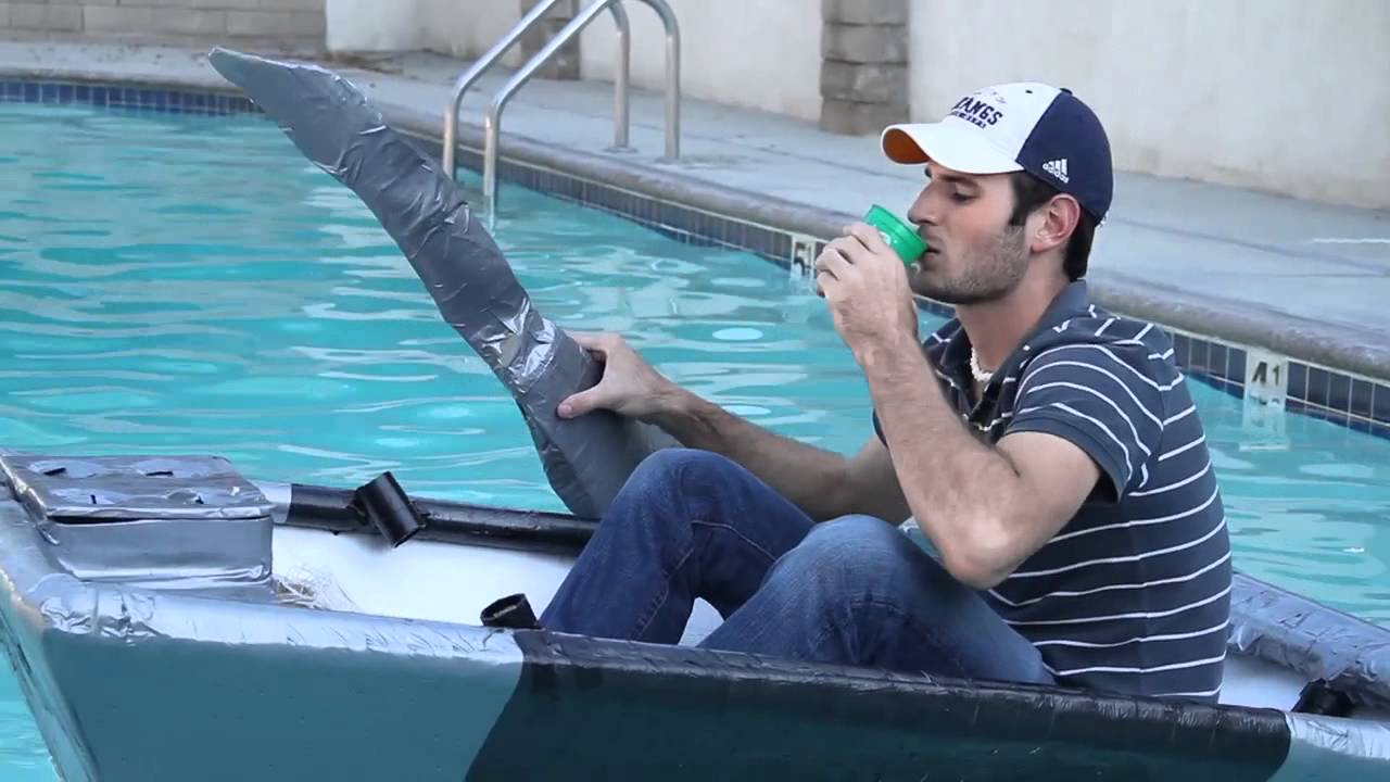 Duct Tape Boat Mythbusters Challenge - YouTube