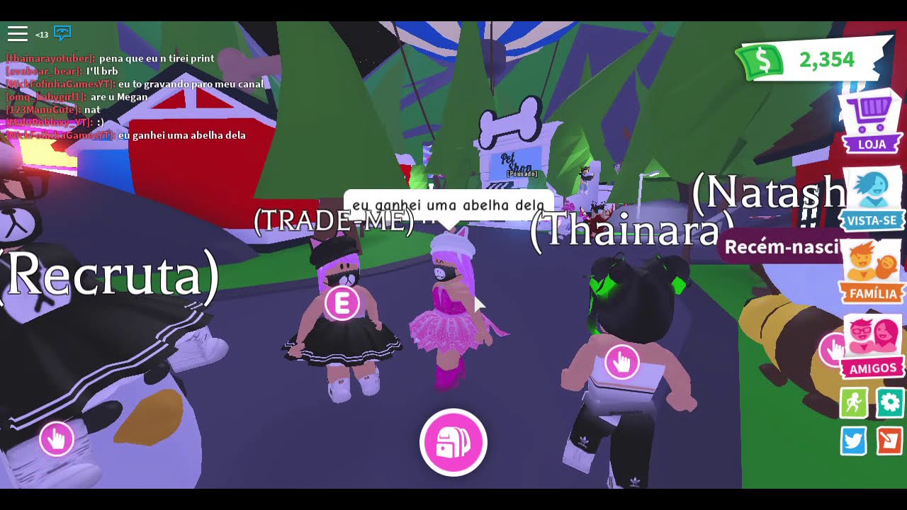 NATASHA PANDA ME DEU UMA ABELHA LINDA!! [ROBLOX] - YouTube