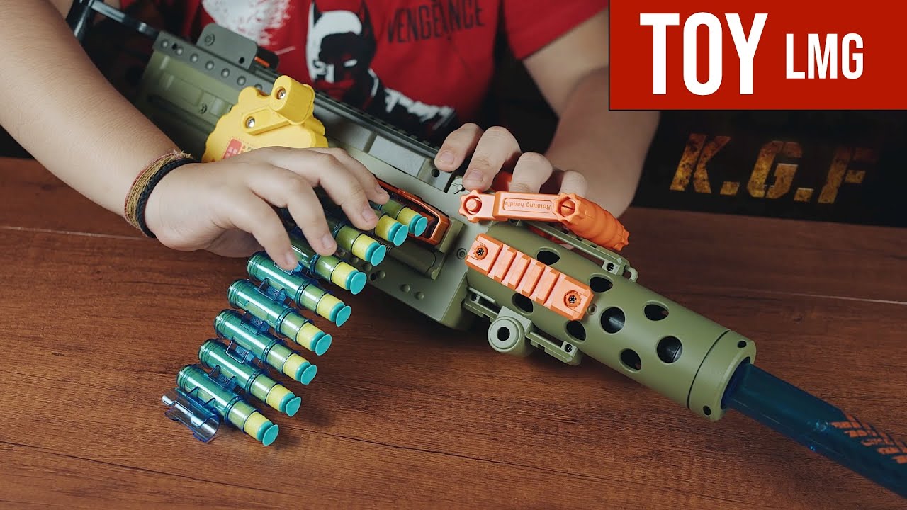 KGF 2 LMG - M1921 Electric Soft Bullet Dart SMG (Toy) - YouTube