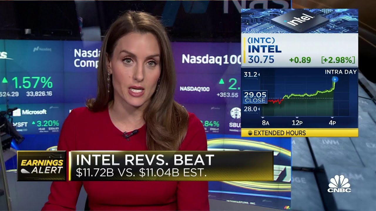 Intel earnings reports largest quarterly loss in company history - YouTube