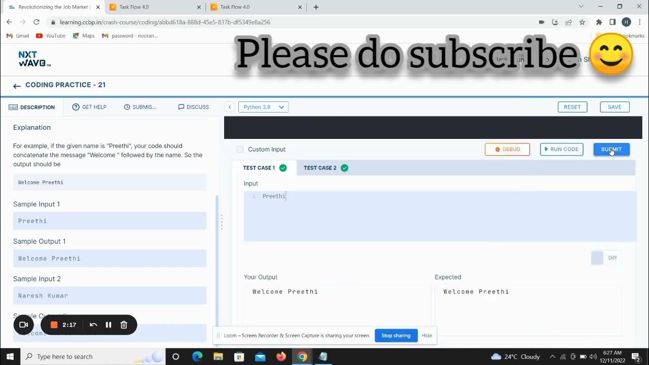 Coding Practice 21 Four Problems Nxtwave Viral Codingpractice Youtube