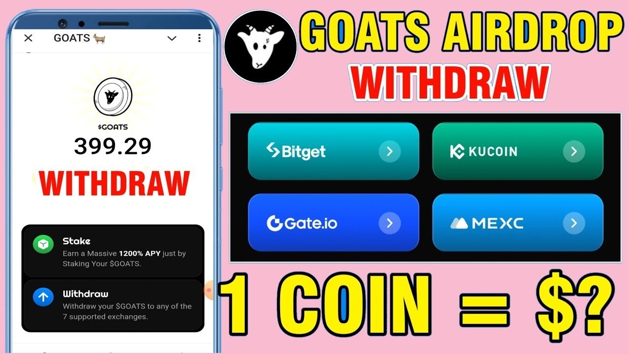 How to withdraw Goats 🐐 || How to withdraw betget Goats - YouTube
