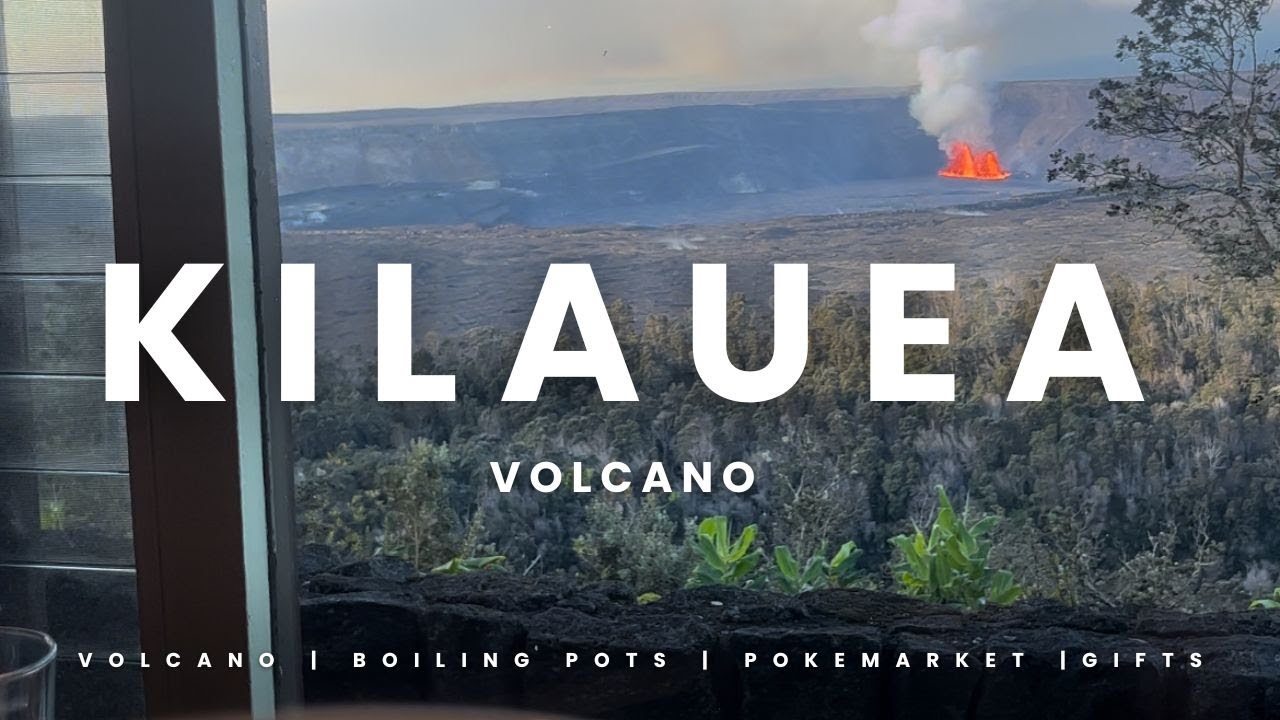 OMG! WE HAD THE BEST VIEW OF KILAUEA VOLCANO ERUPTING WHILE EATING ...