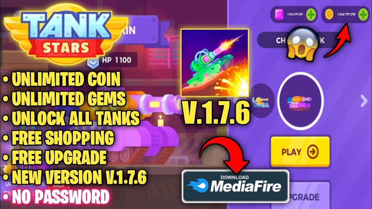 Tank Stars Mod Apk V.1.7.6 New Version 2023 | Unlimited Coin, Gems ...