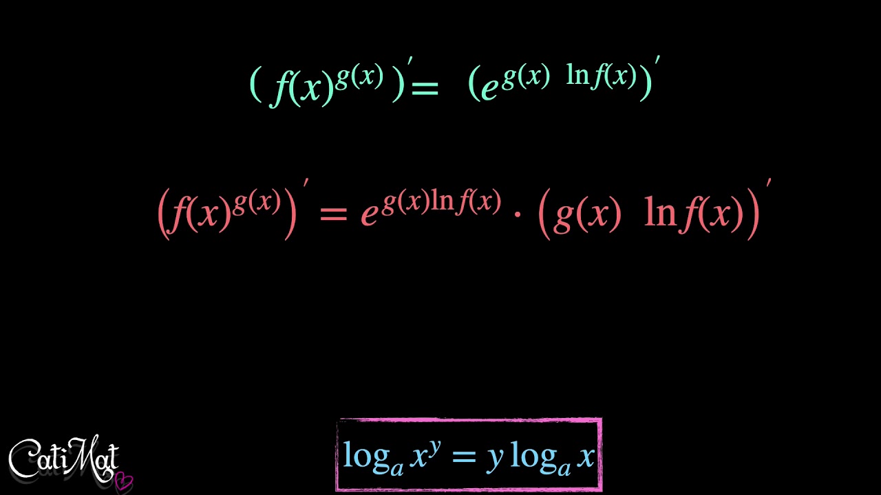 (32) Uma maneira de calcular a derivada de funções da forma f(x)^{g(x ...