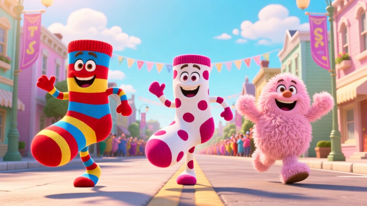 The Silly Sock Parade | Fun Movement Song for Kids | Nursery Rhymes ...