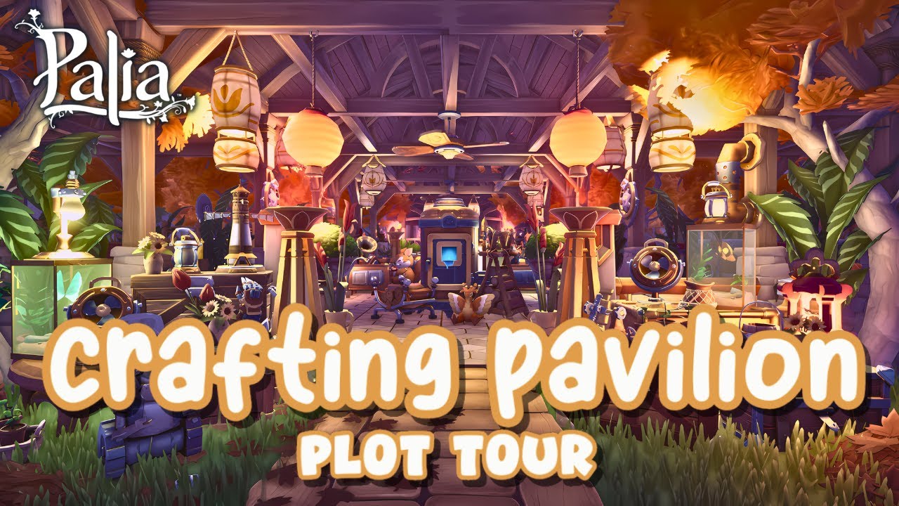 Touring My Dedicated Crafting Pavilion Plot! // Palia House Tours - YouTube
