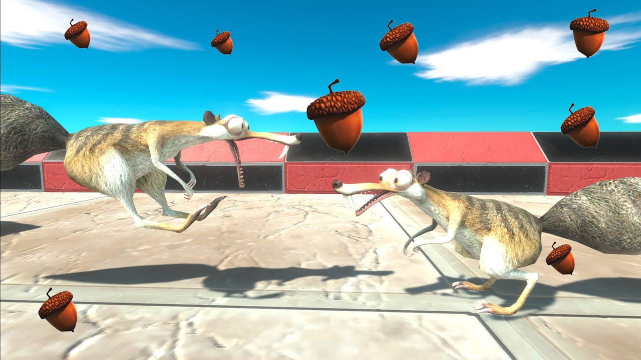 Buck Sid Scrat vs Animal revolt battle simulator - YouTube
