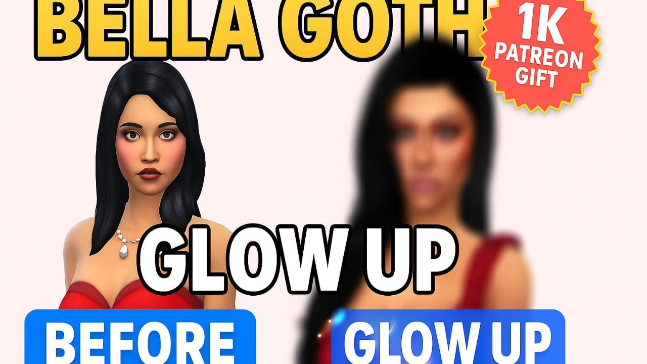 The Sims 4 Bella Goth Makeover You Need to See + Sim Download - YouTube