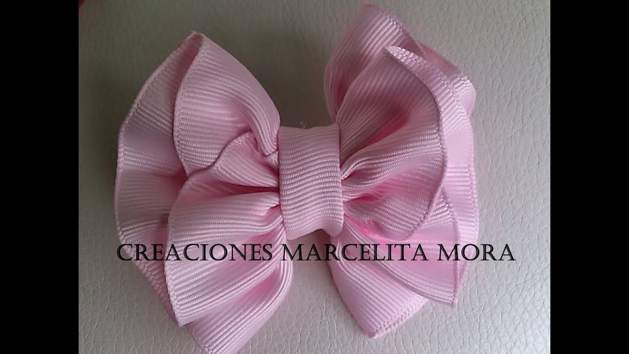 Como hacer un Moño Paso a Paso Facil/ How to make Bow Easy - YouTube