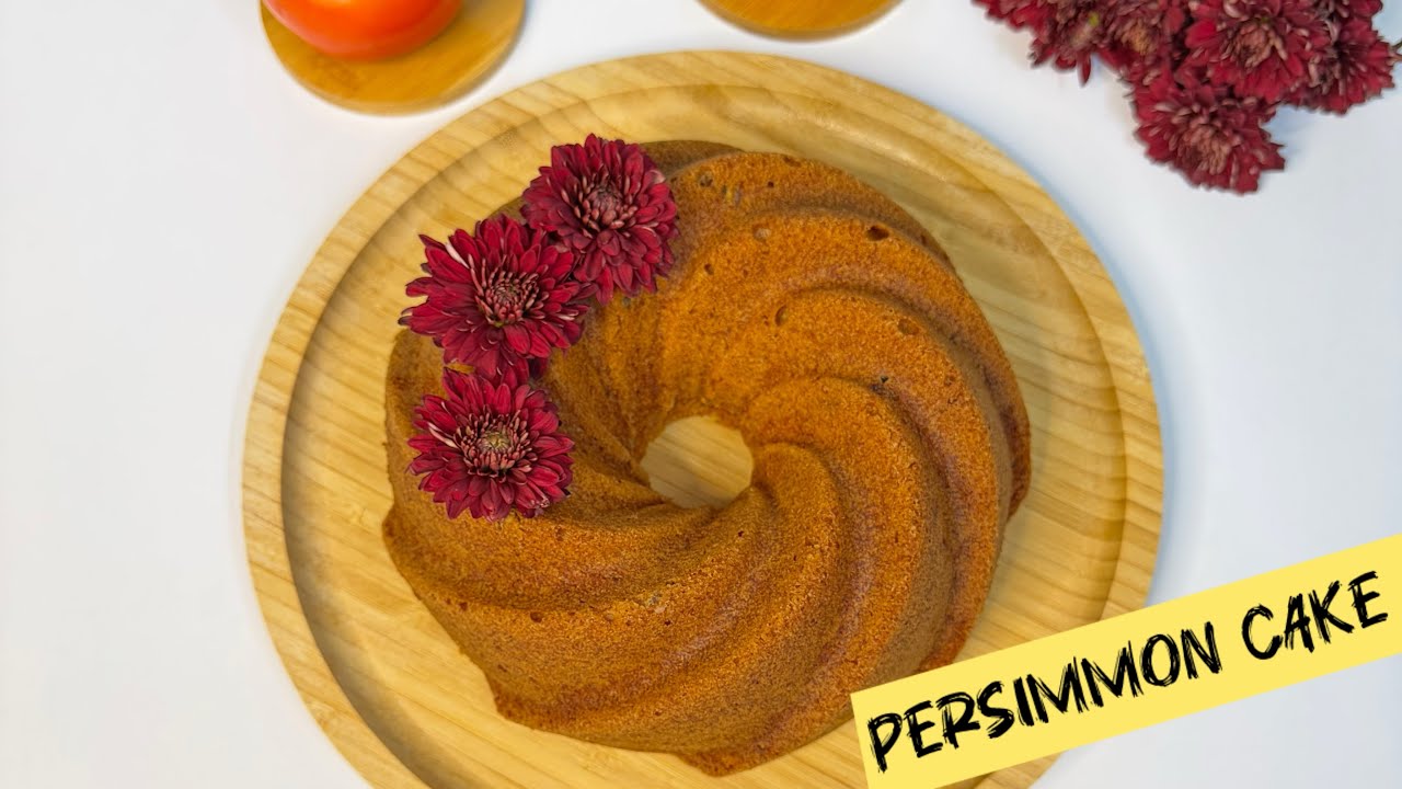 Special cake with very ripe Persimmon | Persimmon cake | Everyone will ...