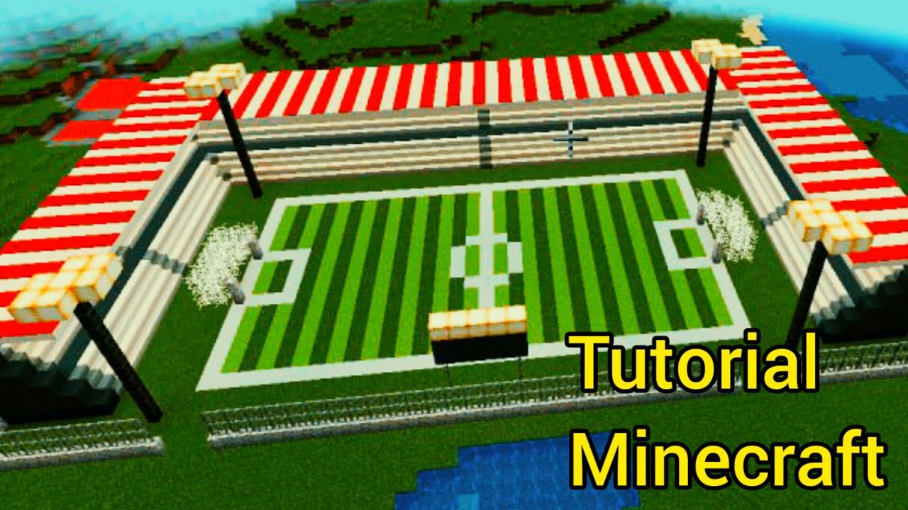 Tutorial Minecraft: Como Fazer Estádio de Futebol ( how to make ...