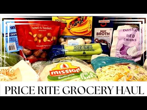 PRICE RITE / SHOPRITE GROCERY HAUL | DOORDASH - YouTube