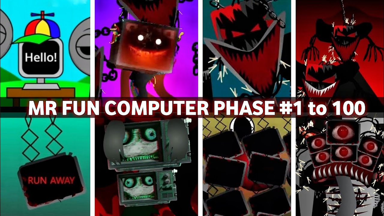 Incredibox - Sprunki phase 1 to 100 Mr Fun Computer in ALL Different ...