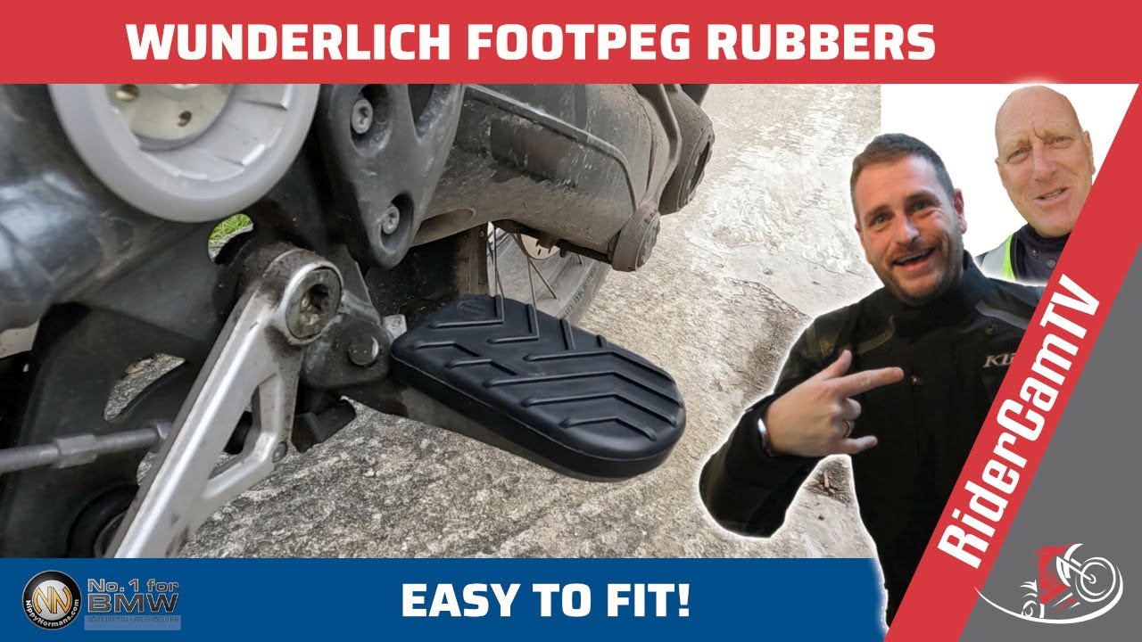 BMW 1250 GSA Footpeg Rubbers | Our First look and fitting! - YouTube