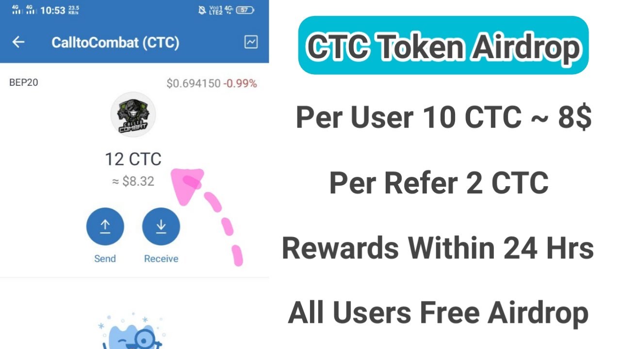 CTC Token Airdrop | 8$ Worth CTC Token Free For All Users | Instant Payment | CTC Token Swap ...