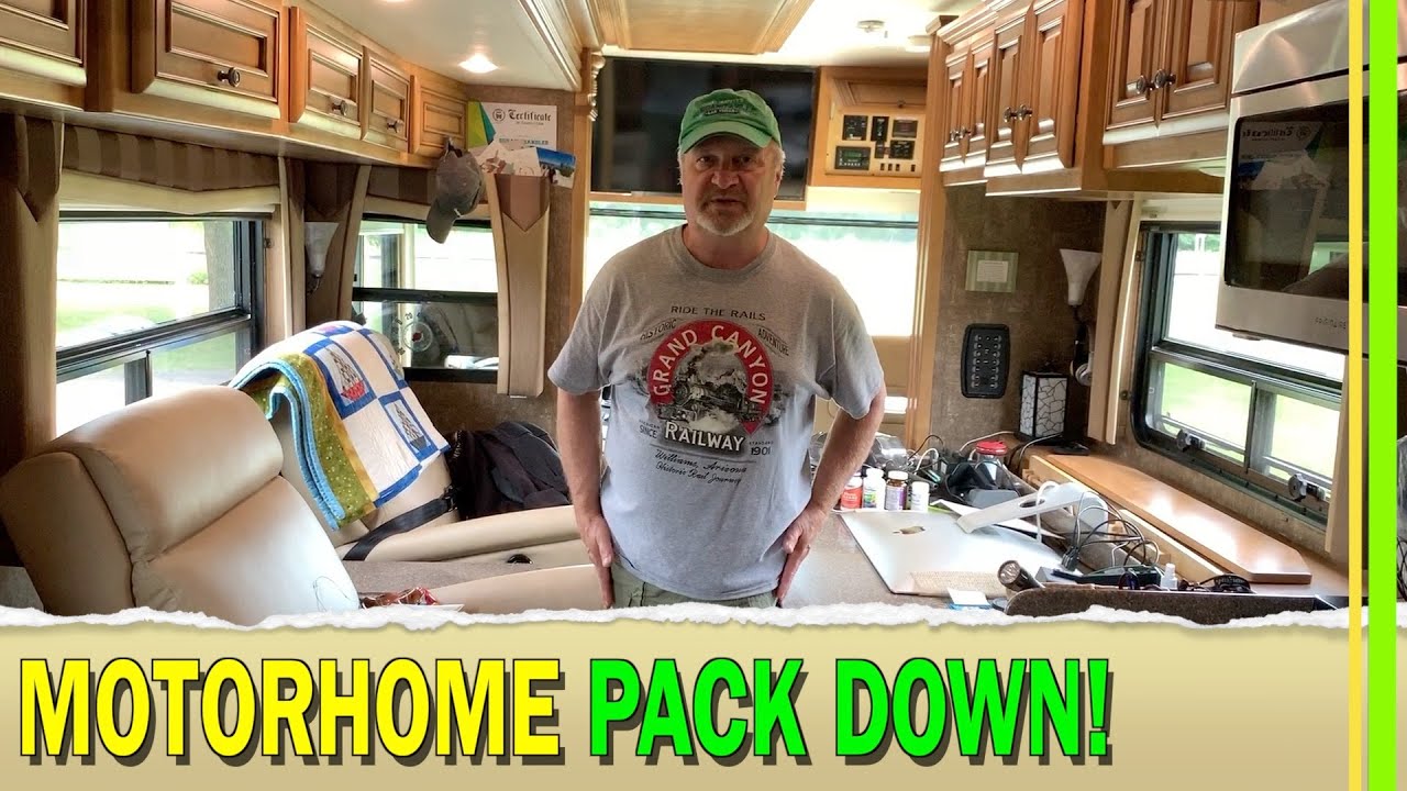 RV LIVING | RV PACK DOWN & MOVE DAY |CLASS A MOTORHOME TRAVEL DAY ...