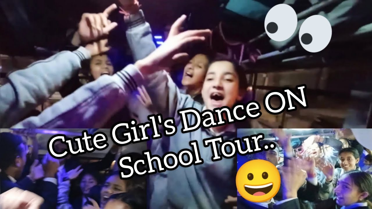 Cute Girl's Dance ON School Tour / Enjoy with Our School Best Friend's ...