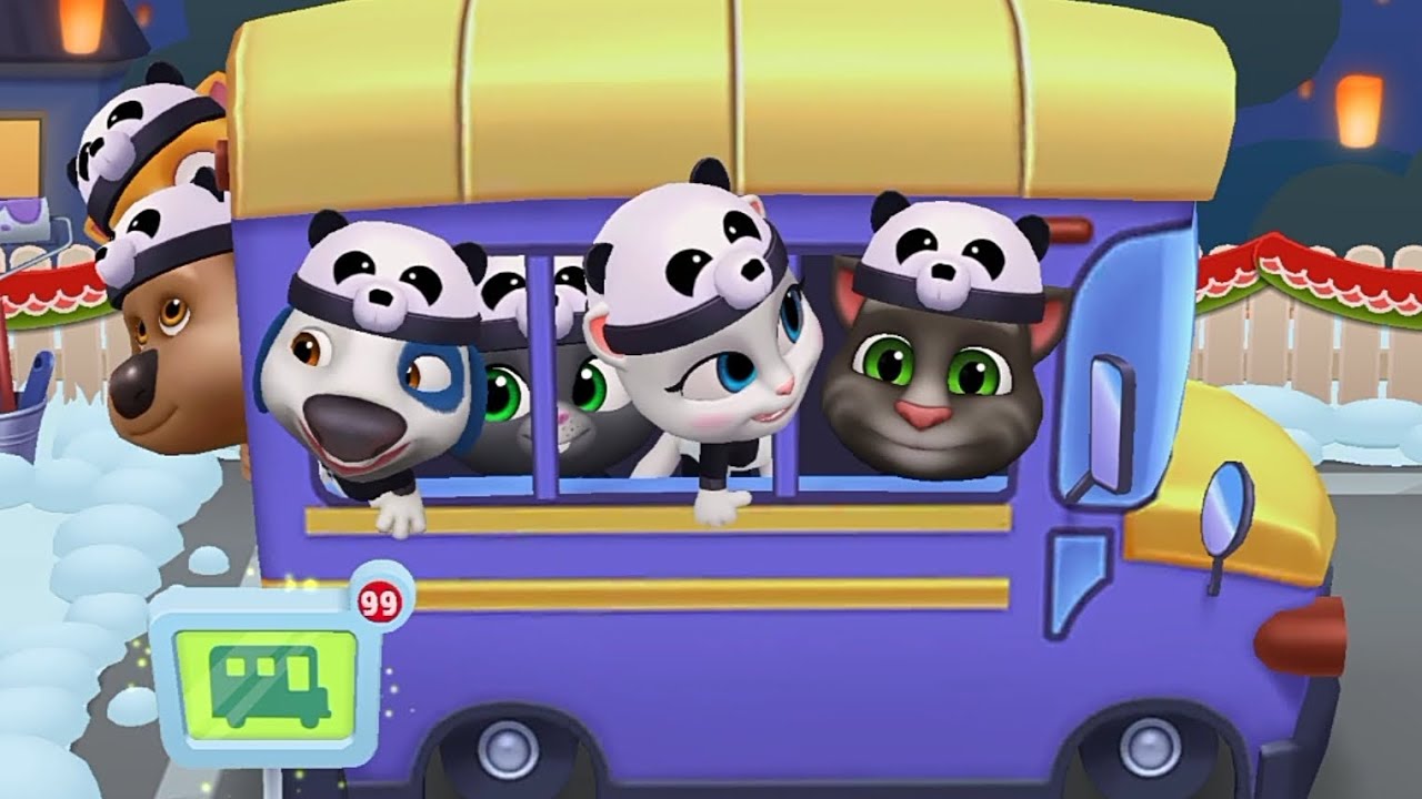MY TALKING TOM🐈🐆🚐🚌🚎🛺 FRIENDS ANDROID GAMEPLAY MY TALKING TOM AND ...