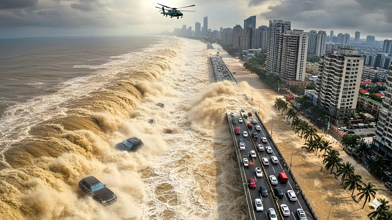 China in RUINS After Monster Typhoon! 240 Km/h Winds Flip Buses, Tear ...