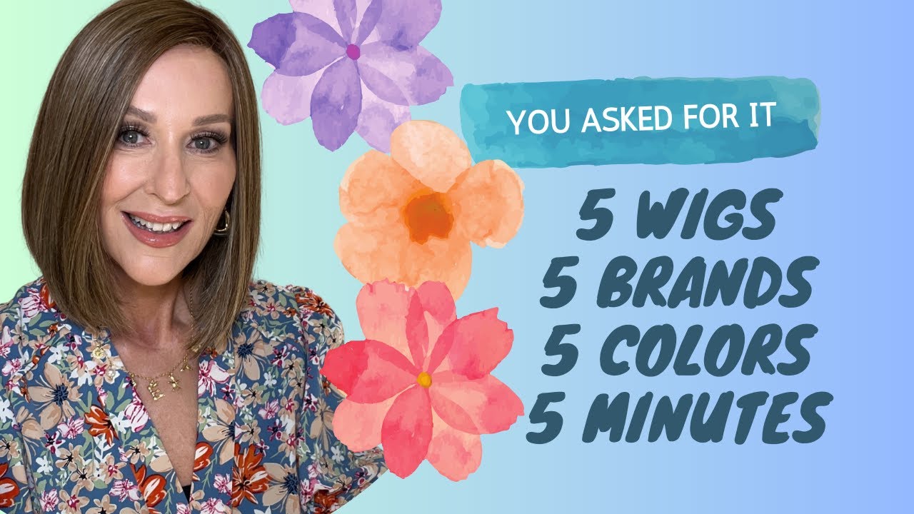 5 WIGS | 5 BRANDS | 5 COLORS | 5 MINUTES | 5 LOW Density BOB Wigs | You ...