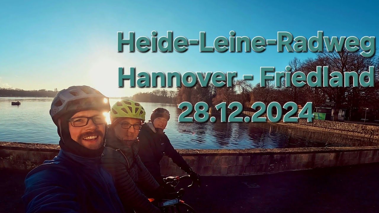 Heide-Leine-Radweg Hannover - Friedland 28.12.2024 - YouTube