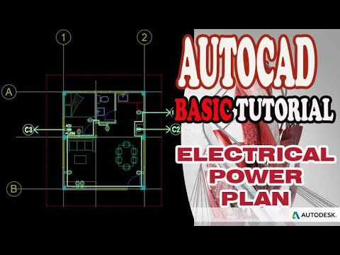 AUTOCAD - ELECTRICAL POWER PLAN - YouTube