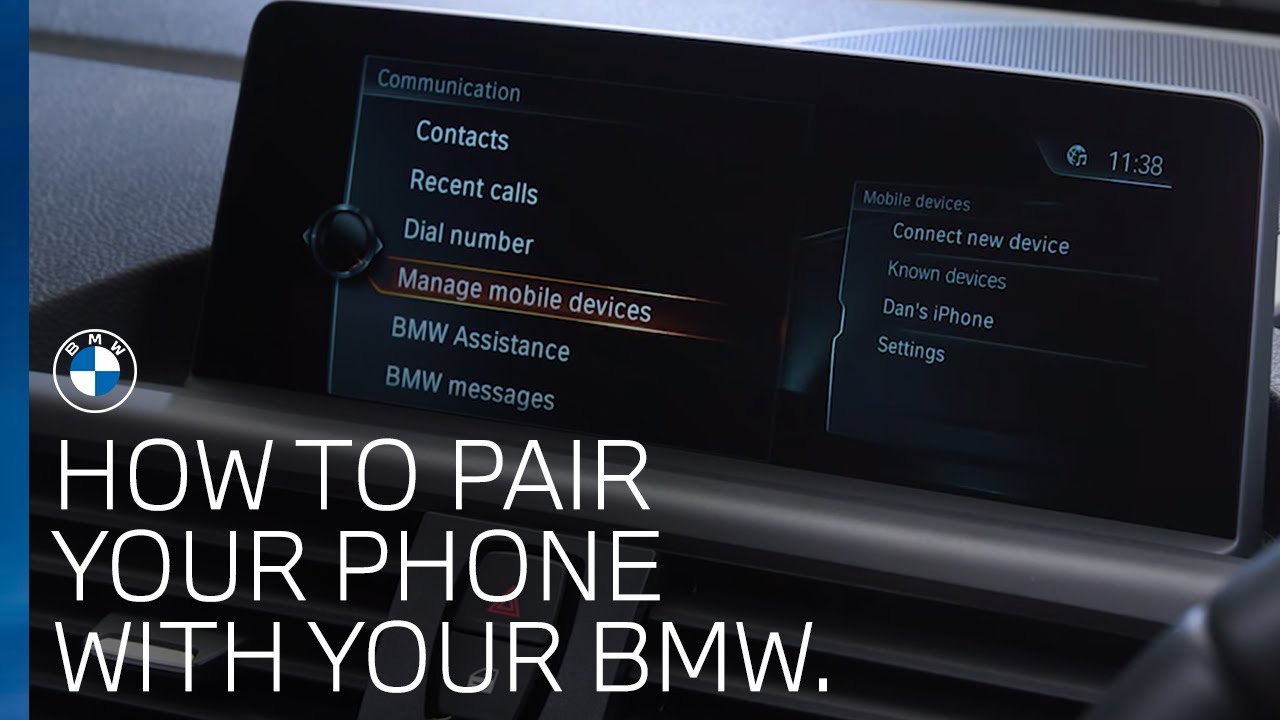 BMW UK | How do I pair my phone with my BMW? - YouTube
