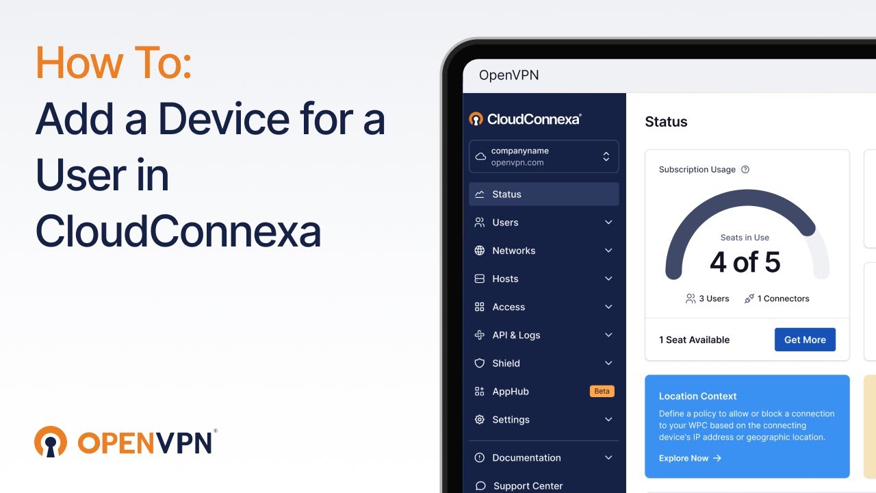 How to Add a Device for a User in CloudConnexa - YouTube
