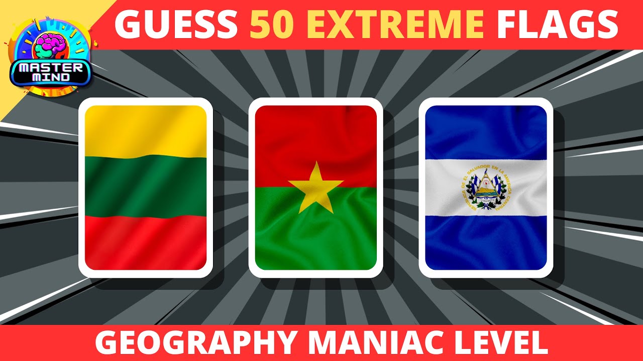 Guess 50 EXTREME Flags | Impossible Level 🌏🤯 - YouTube