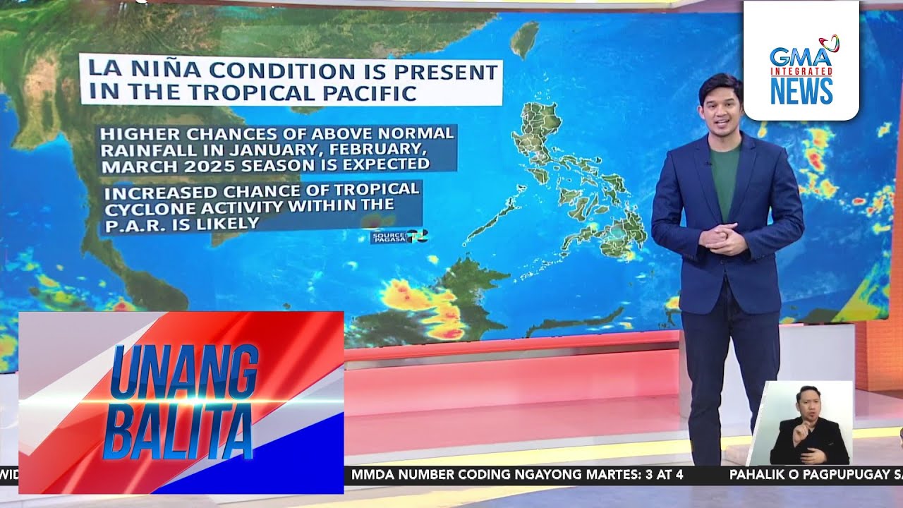 La Niña condition, umiiral sa Tropical Pacific - Weather update (January 7, 2025) | Unang Balita ...