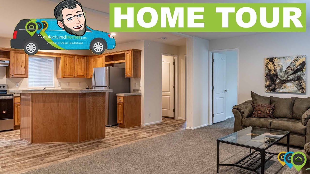 Manufactured Home Tour! Check Out This Spacious Home Today - YouTube