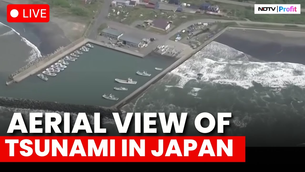 Aerial View Of Japan Tsunami LIVE I Japan Tsunami Video I Hokkaido ...