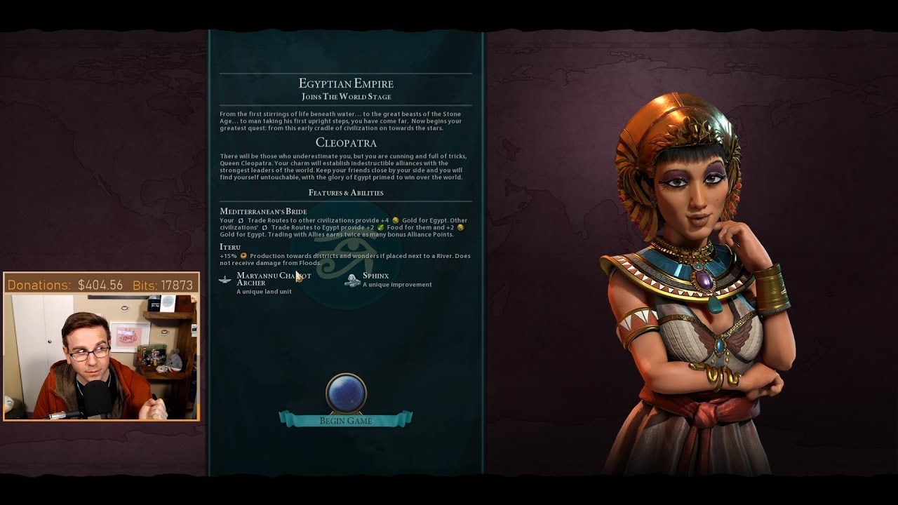 Civ 6 Egypt Ep 1 ll FINALLY No Flood Damage - YouTube
