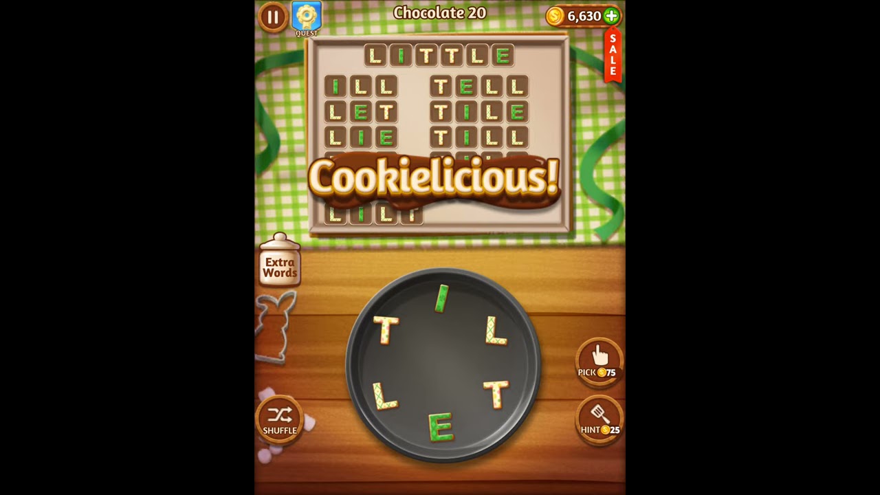 Word Cookies Chocolate Level 20 Answers - YouTube