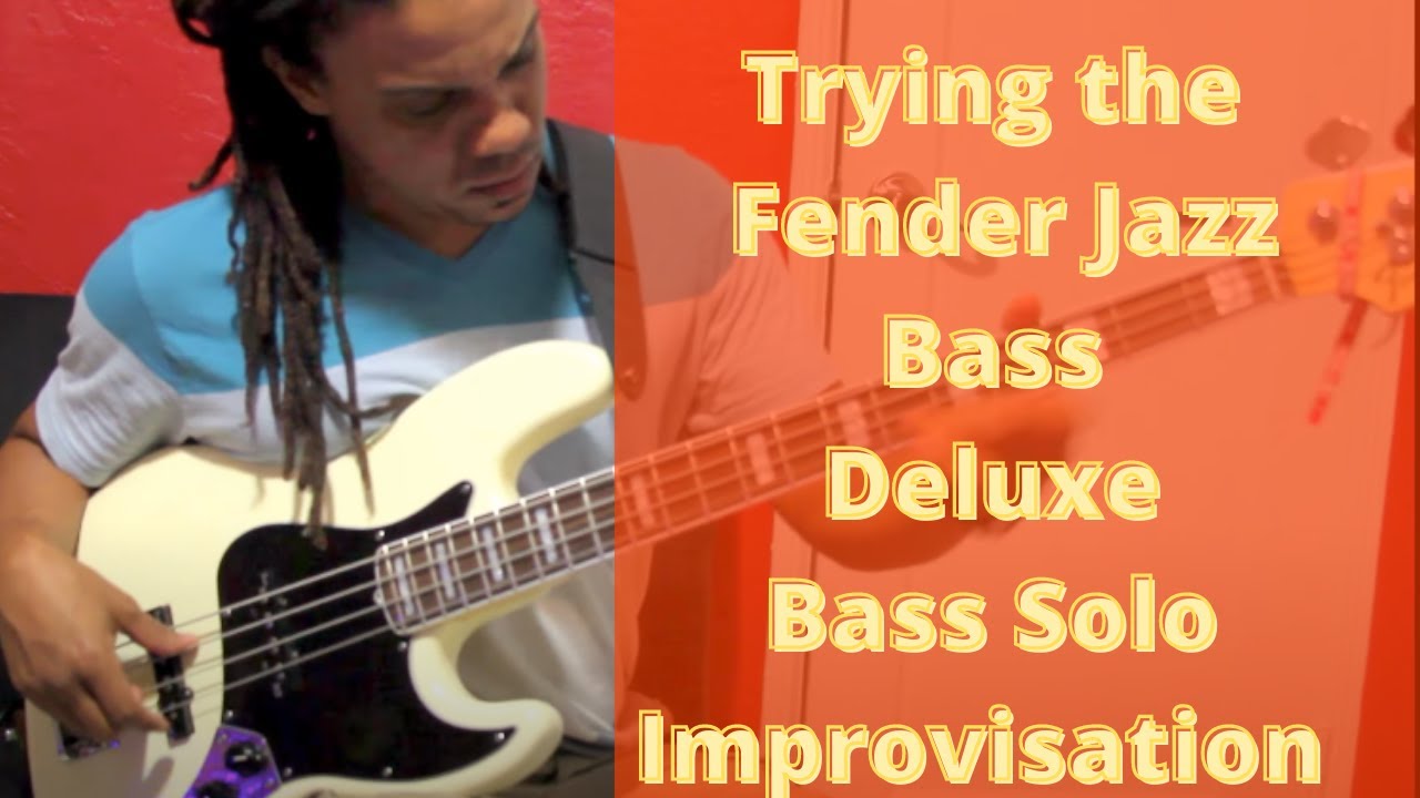 Trying the Fender Jazz Bass Deluxe- Caravan bass solo - YouTube
