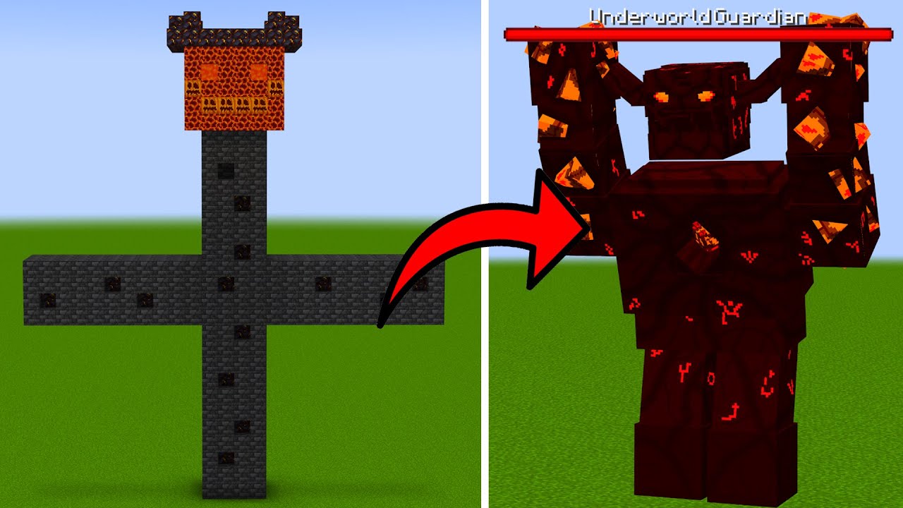 HOW to create a NEW BOSS in Minecraft part 2...! Underworld Guardian ...