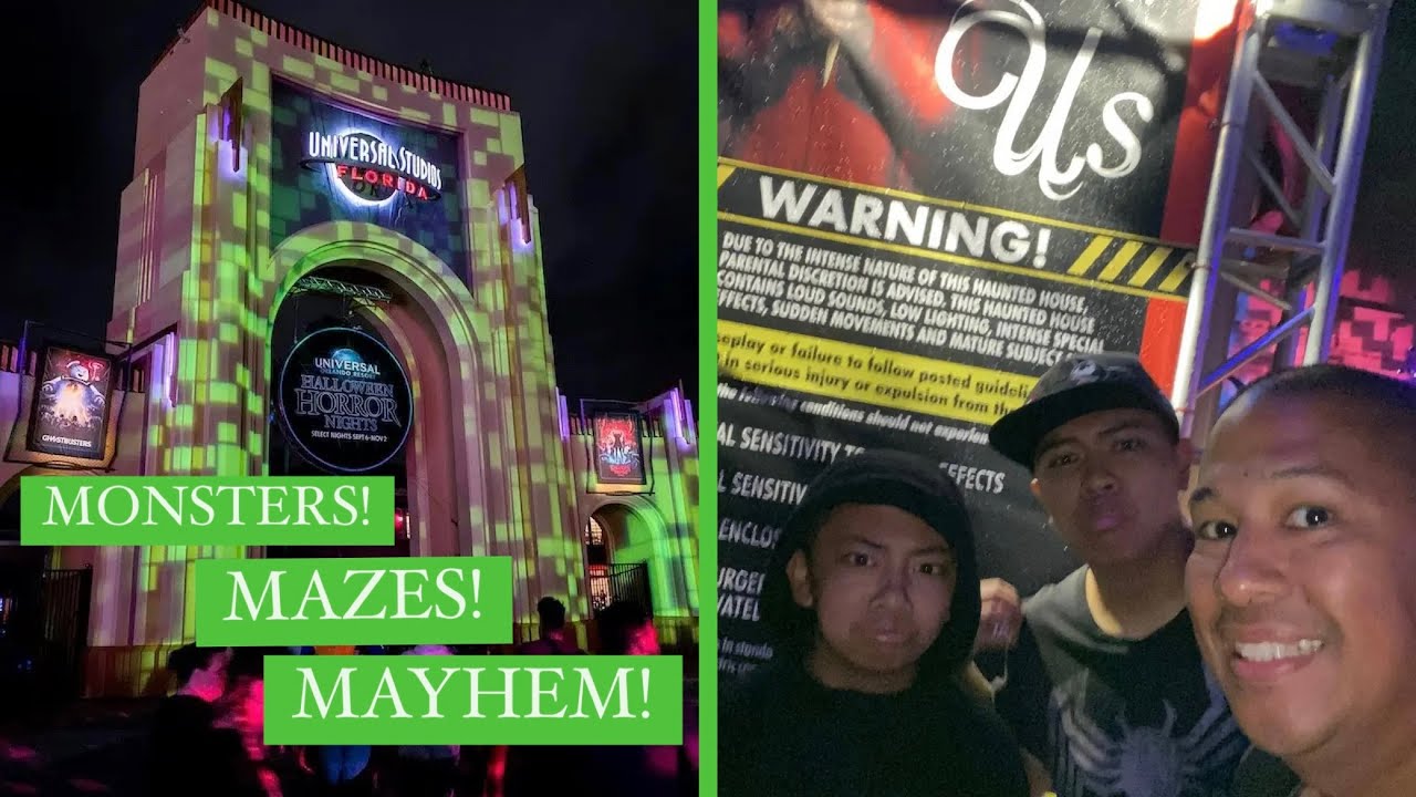 Halloween Horror Nights Vlog: MONSTERS, MAZES, MAYHEM!!! - YouTube