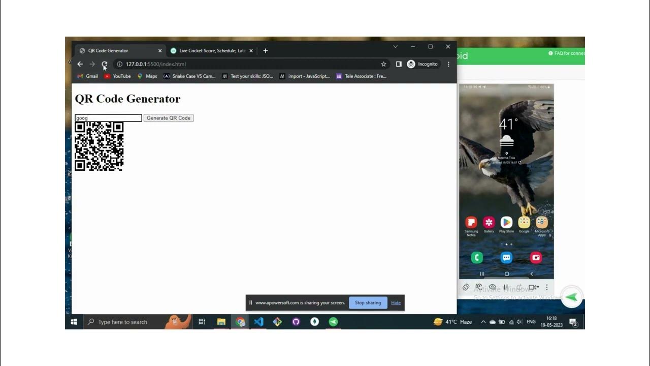 QR Code Generator with JavaScript - YouTube
