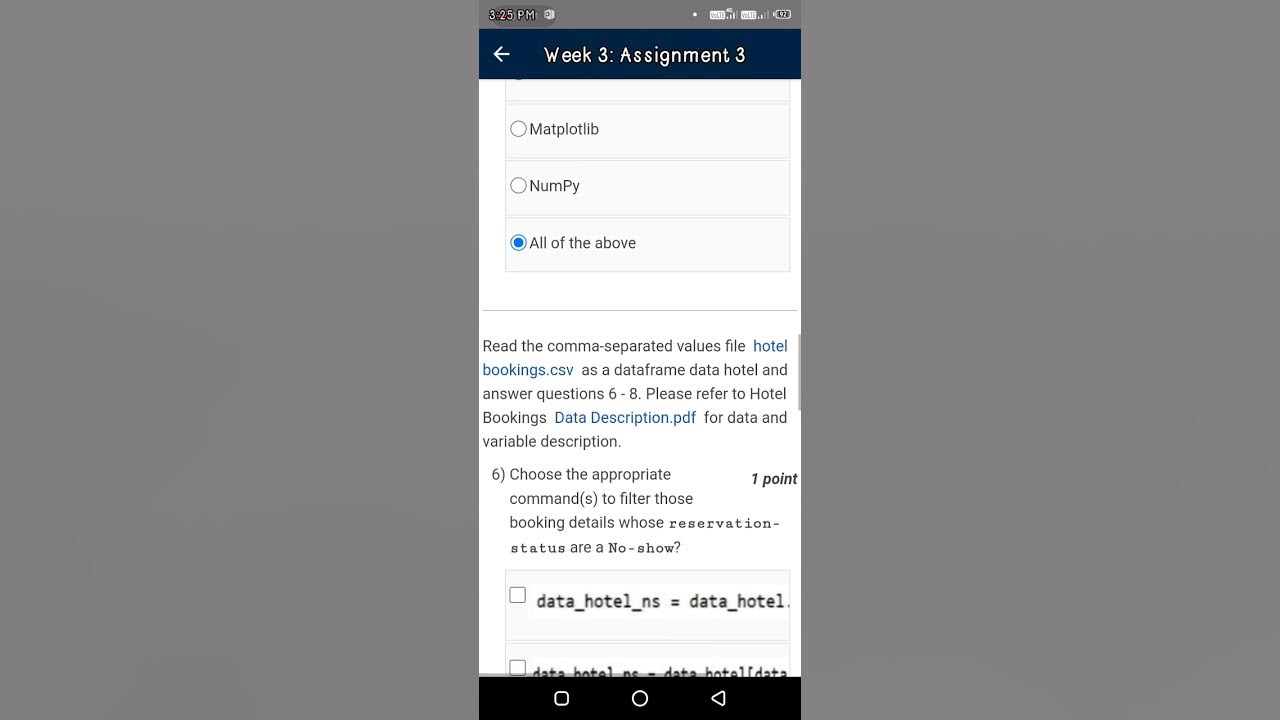 Python for Data Science Assignment Week 3 Answers || Nptel Python for Data Science week 3 Answer ...