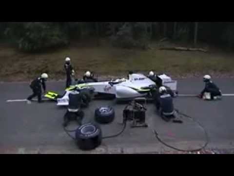 Trenirovka pit-stopa i medved'. Smeshnoe video. Formula 1..240