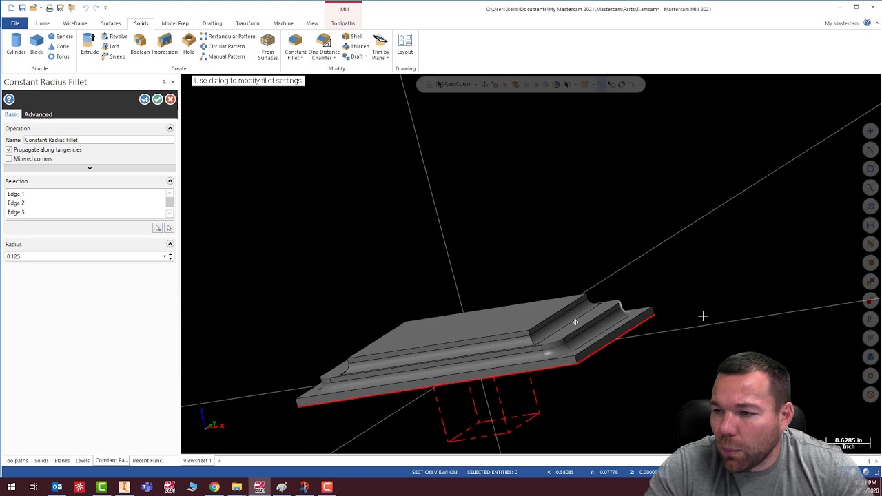 3D Mill Lesson 14 Tutorial - YouTube