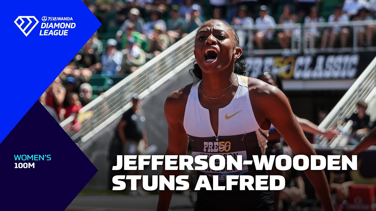 Melissa Jefferson-Wooden STUNS Julien Alfred in Eugene 100m - Wanda ...