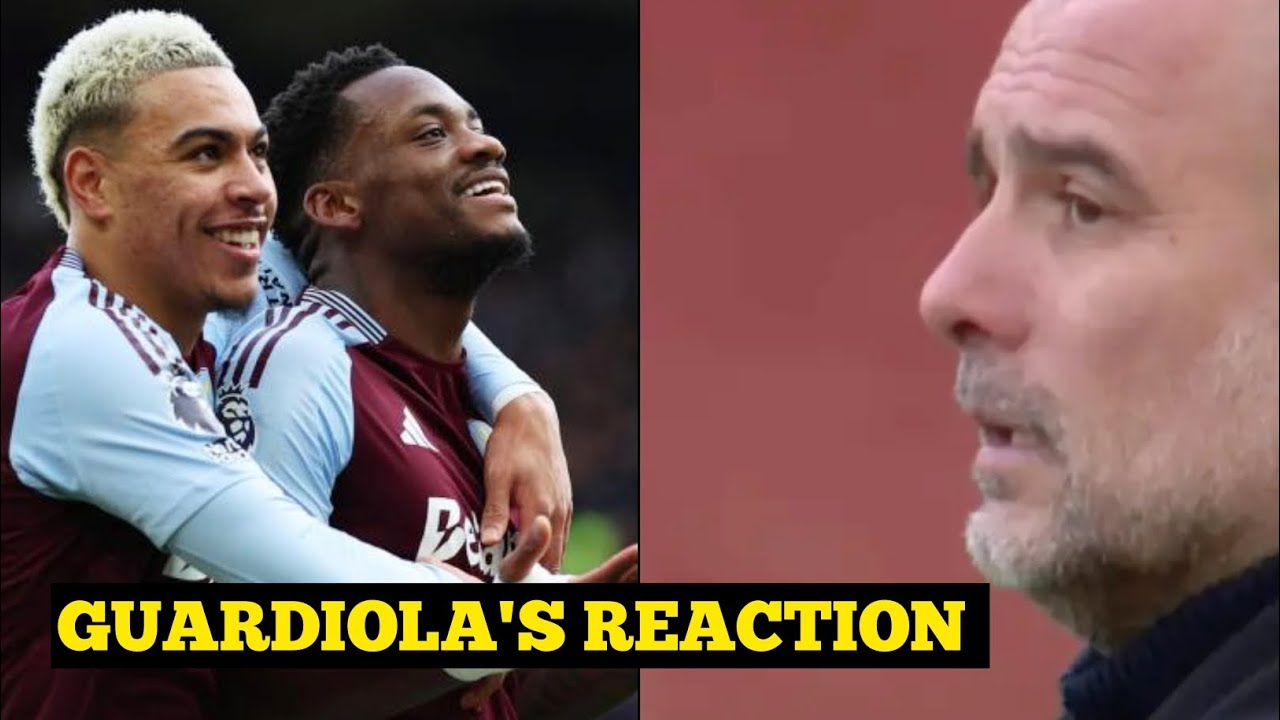 Pep Guardiola's cold reaction to Jhon Duran's early goal vs Manchester ...