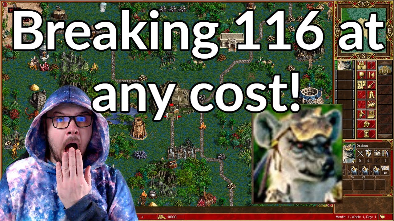Breaking 116 at any cost! || Heroes 3 Fortress Gameplay || Jebus Cross ...