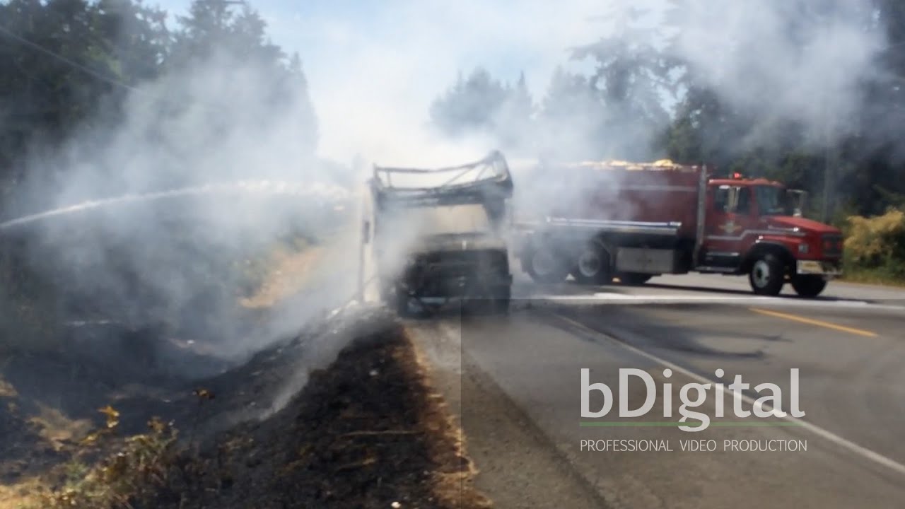 Camper Fire, Errington BC, June 27, 2015 - YouTube